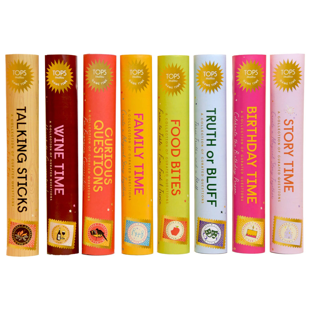 Pick-up Sticks Conversation Game - 6" Tube - Assorted Styles - TAYLOR + MAX