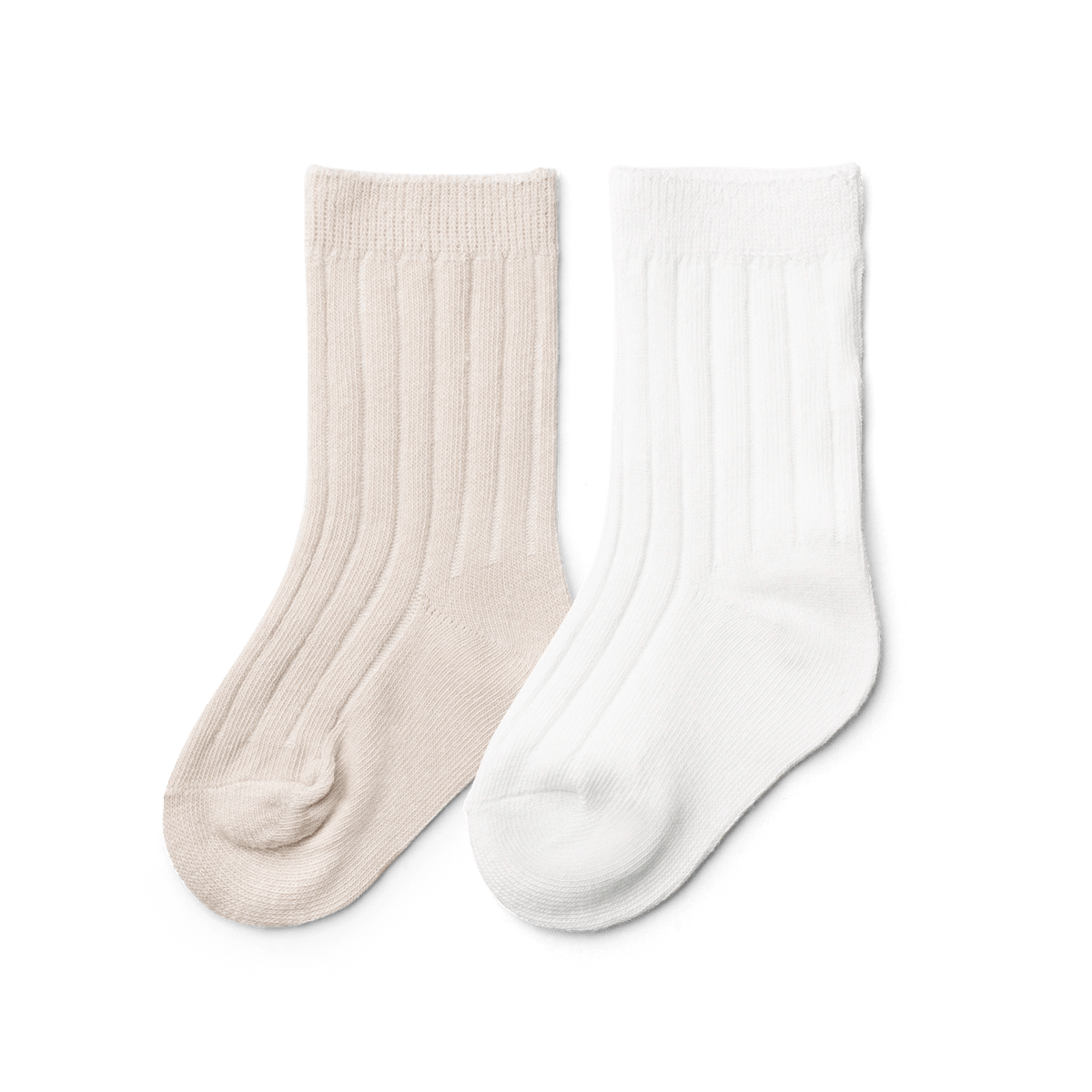 2pk Organic Cotton Knee High Socks | Neutral - Socks TAYLOR + MAX
